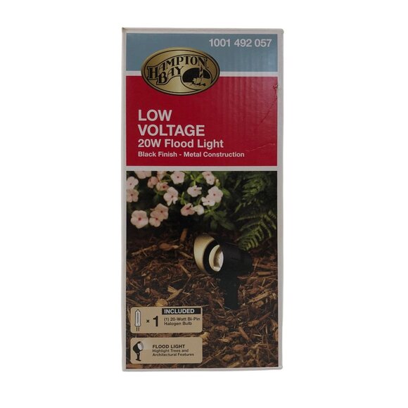 Hampton Bay | Accents | Hampton Bay Low Voltage Flood Light 2w Black ...